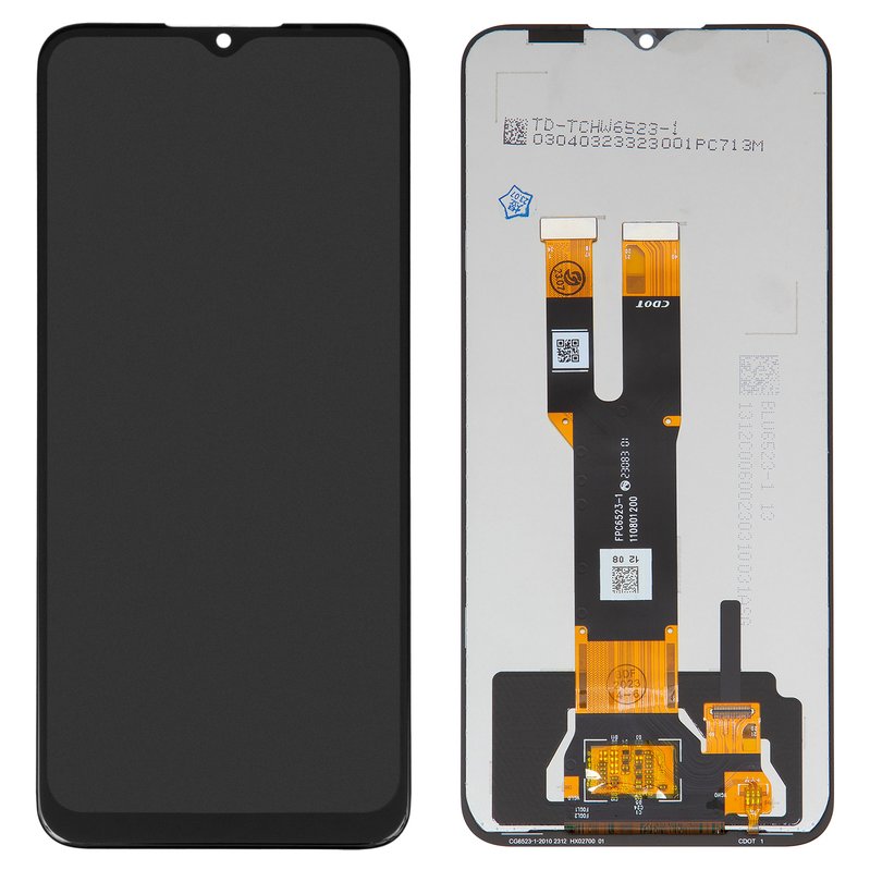 LCD compatible with Nokia C22, C32, (black, without frame, High Copy ...